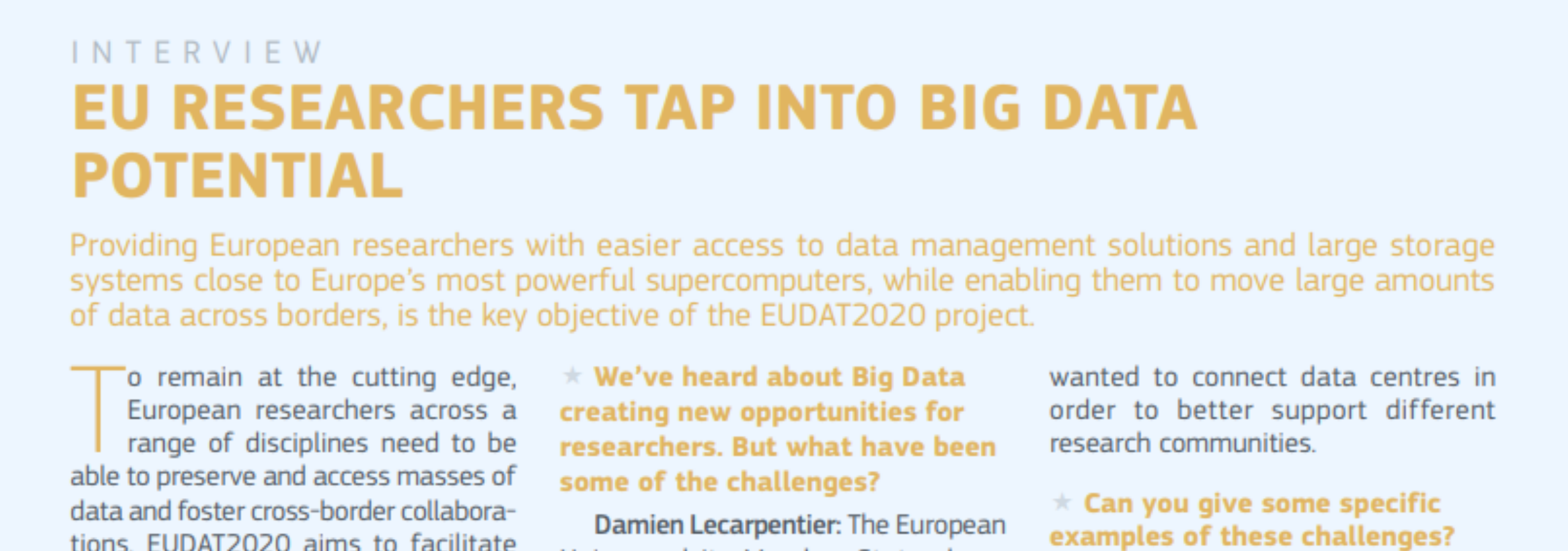 EUDAT - Research Data Services, Expertise & Technology Solutions